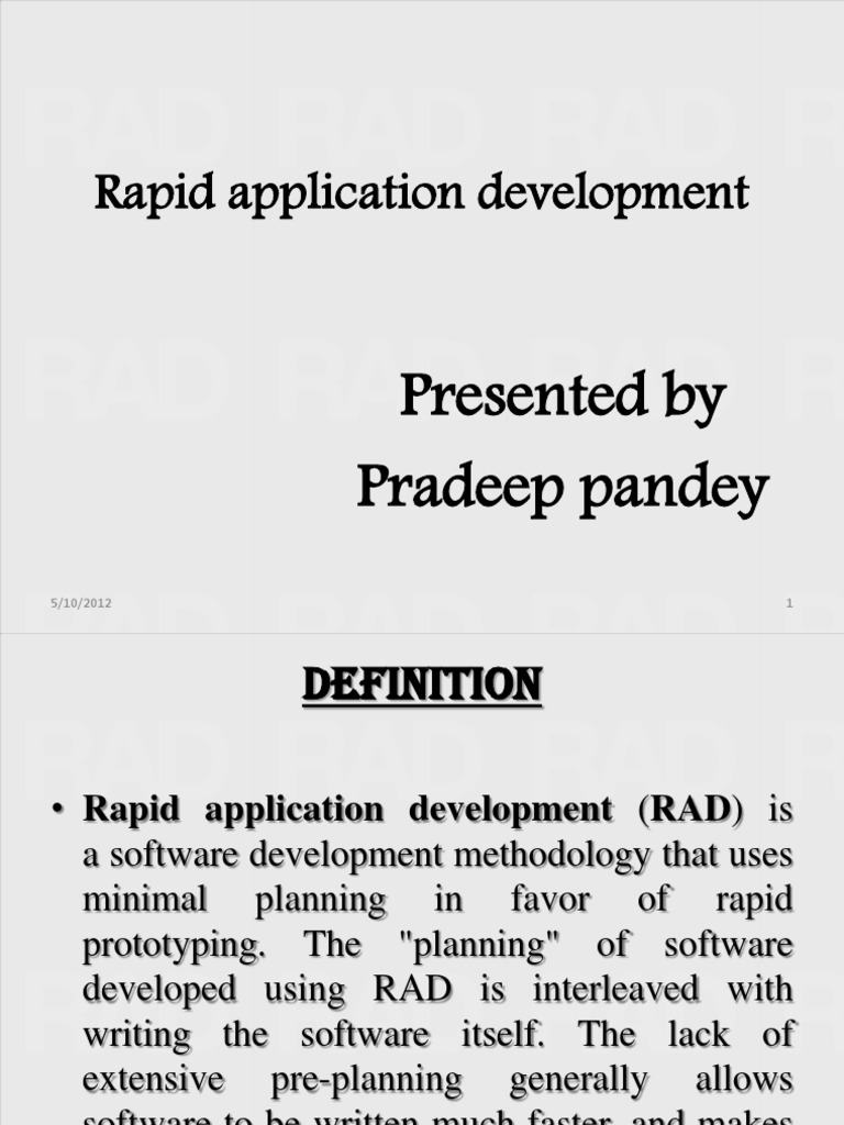 Overview of Rapid Application Development | PDF