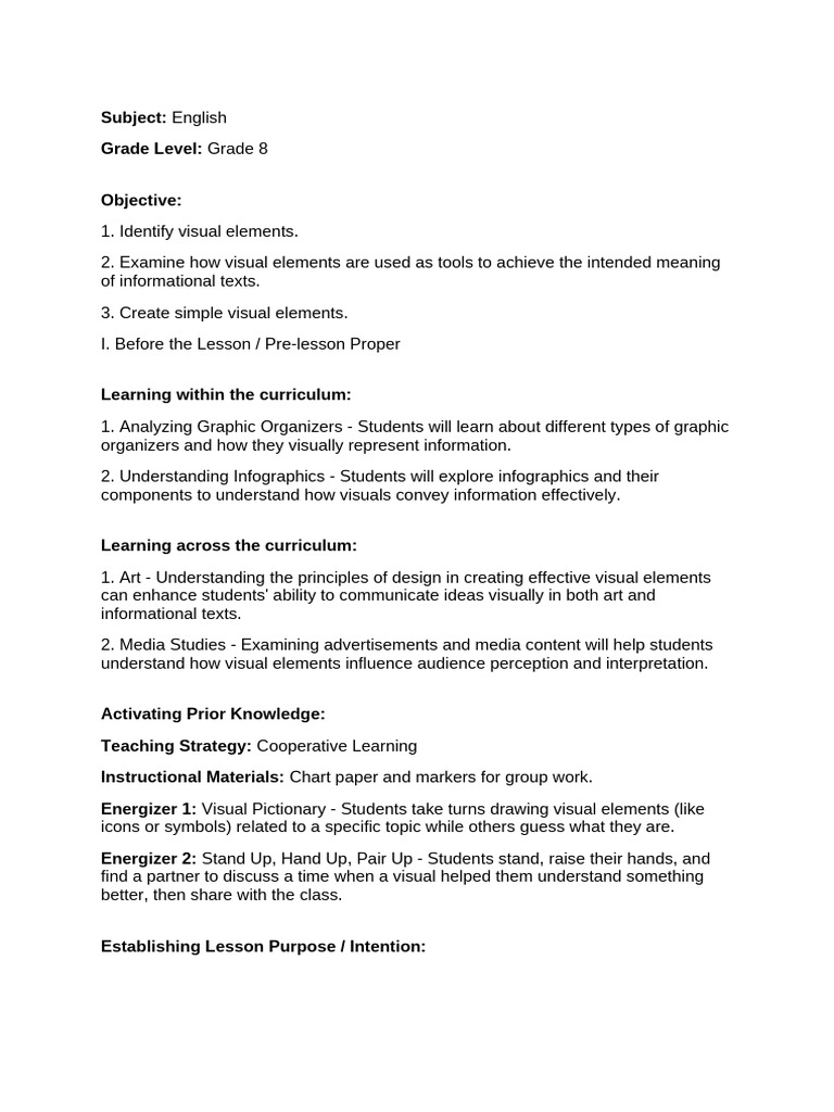 Enhancing Texts with Visual Elements | PDF | Infographics | Reading ...