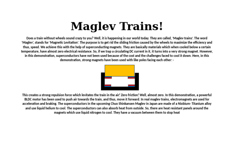 Maglev Trains | PDF