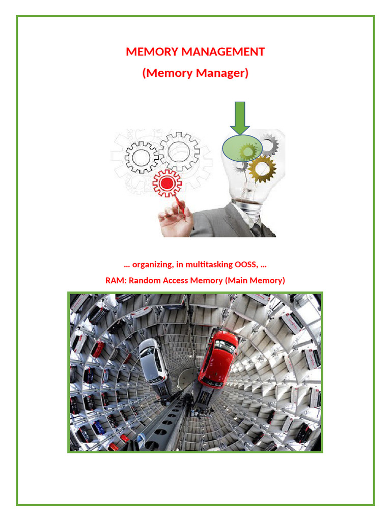 SIBIL 2.8 OS Function 2 Memory Management | PDF | Random Access Memory | Computer Data Storage
