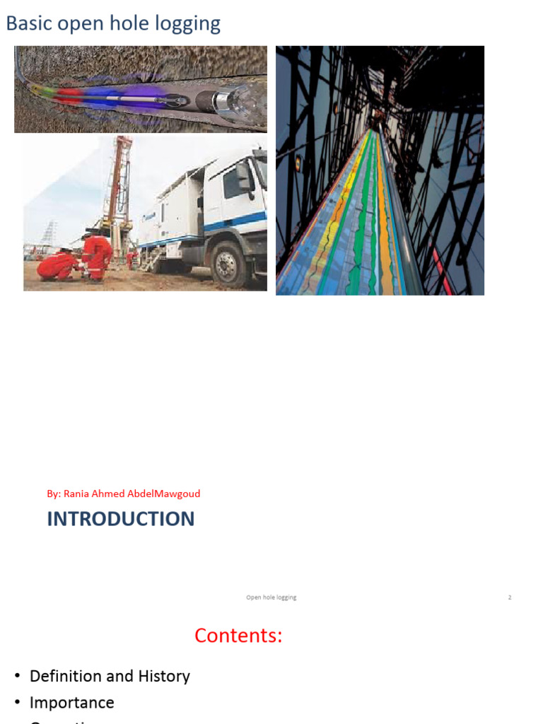 Overview of Open Hole Logging Techniques | PDF | Applied And ...