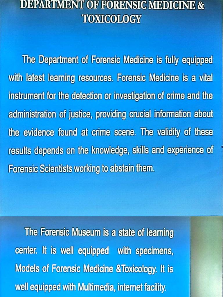 Introduction to Forensic Medicine_250107_095046 | PDF