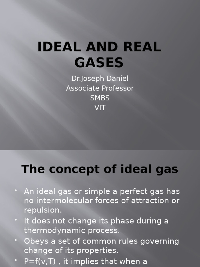 Ideal vs Real Gases Explained | PDF | Gases | Applied Probability