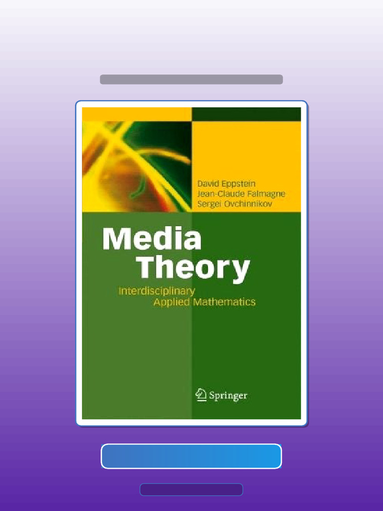 Media Theory Interdisciplinary Applied Mathematics Ebook and TestBank ...