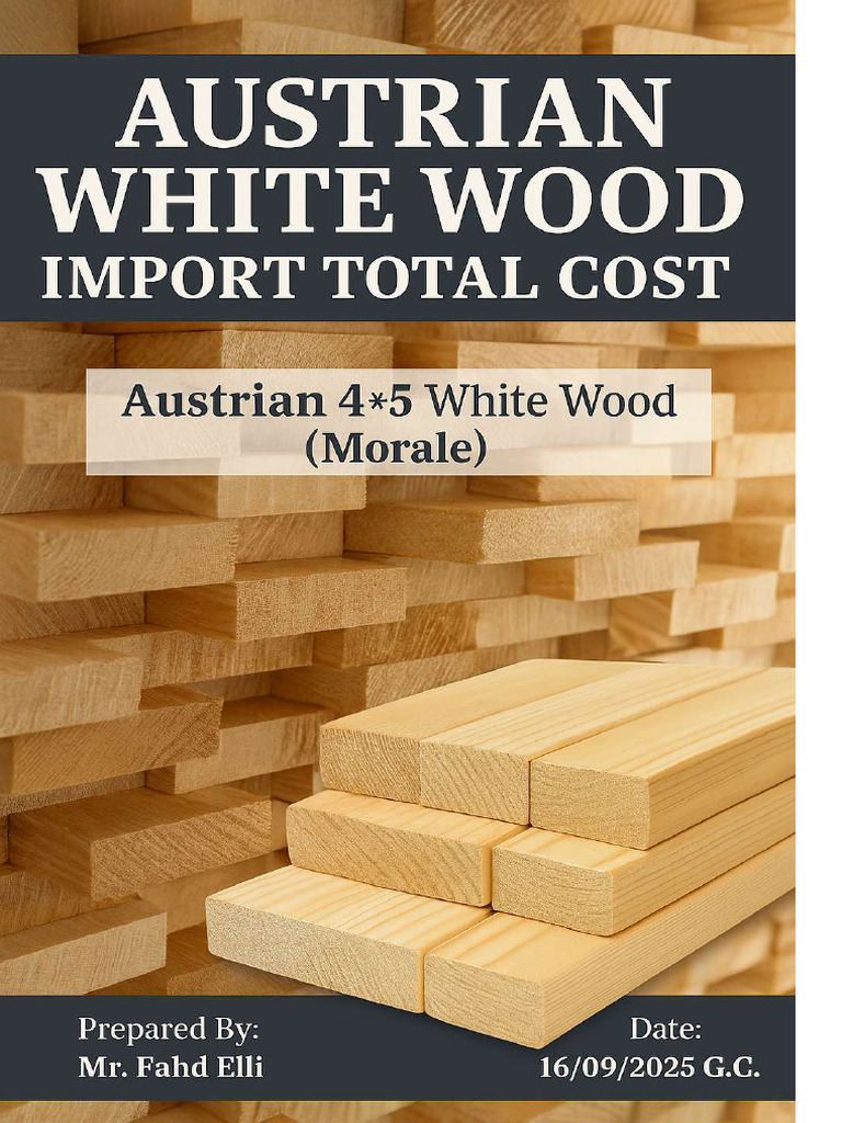Austrian White Wood Import Total Cost | PDF