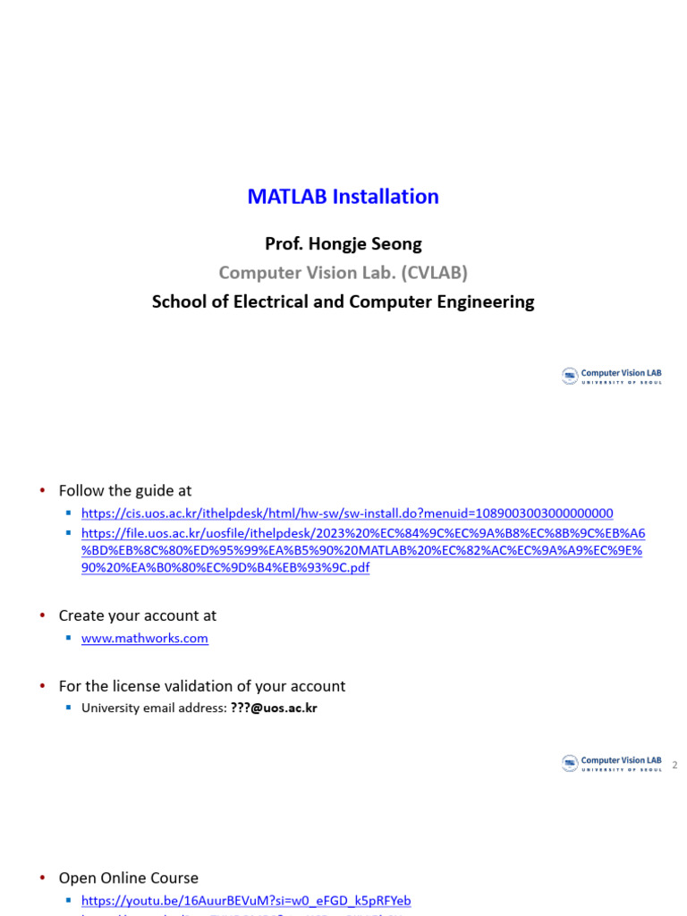 DSP 25-1 Ch1-Supp Matlab Installation | PDF