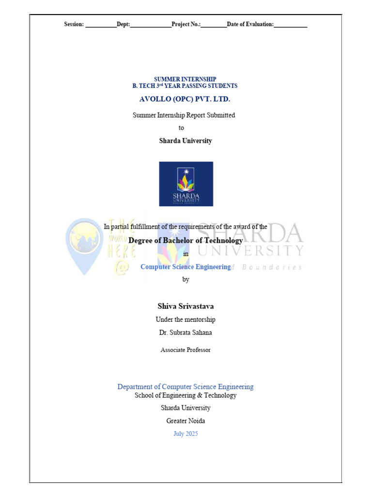 Final Summer Term Report | PDF | Software Development Process | User ...
