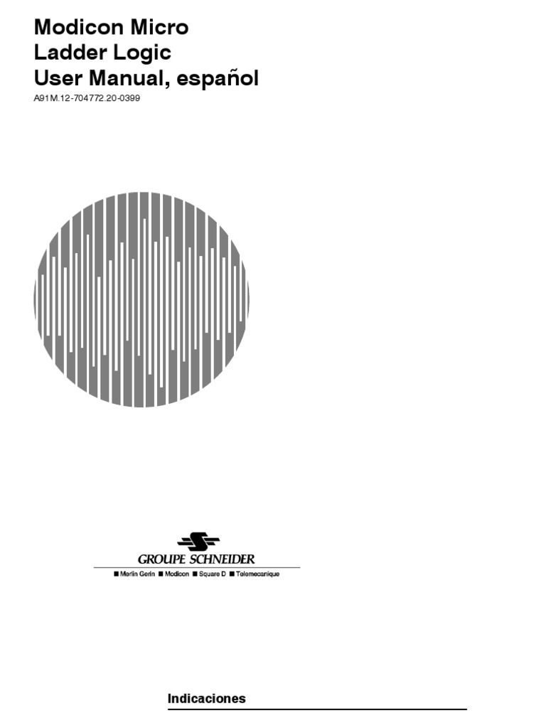 modicon micro ladder logic (español) | PDF | Controlador lógico programable | Programa de ...