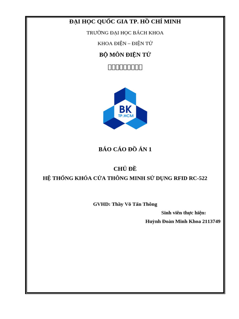 Báo Cáo BTL Lập Trình Hệ Thống Nhúng | PDF