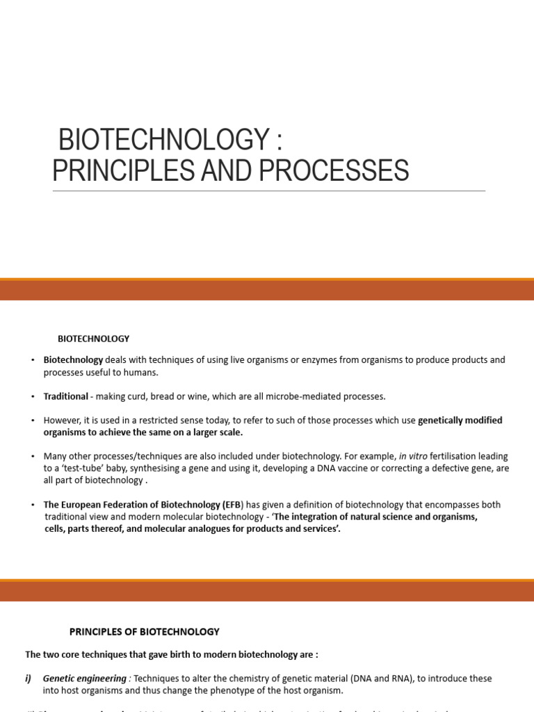 Biotechnology Principles and Techniques | PDF | Molecular Cloning ...