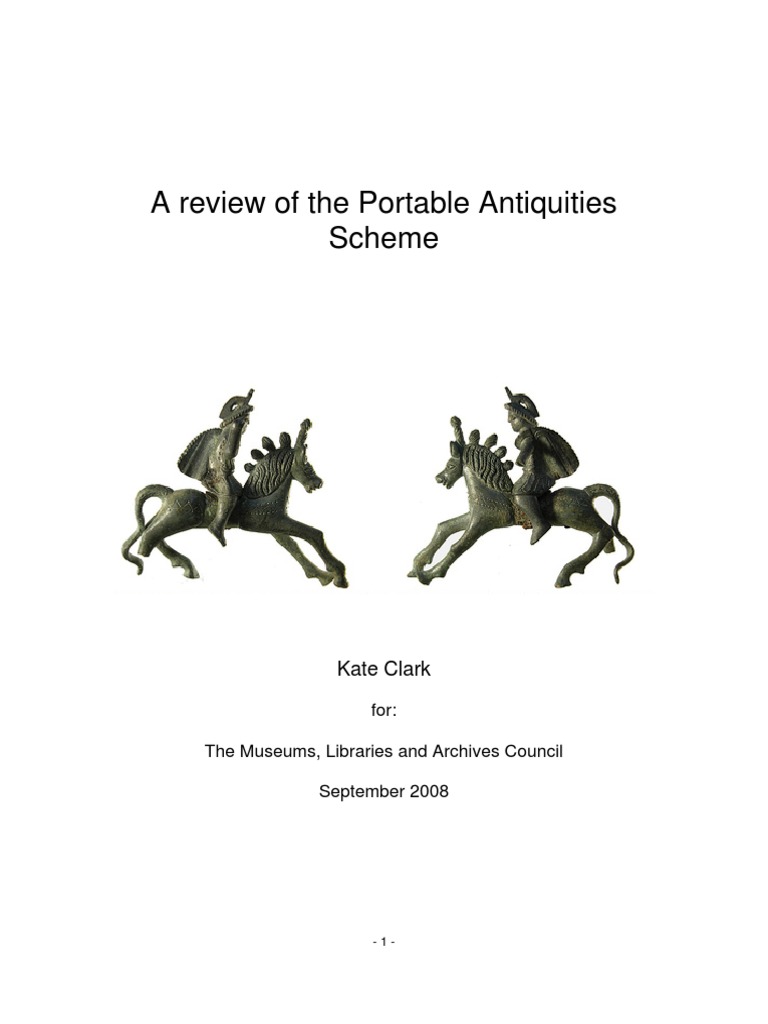 A Review of The Portable Antiquities Scheme: Kate Clark | PDF | Metal ...