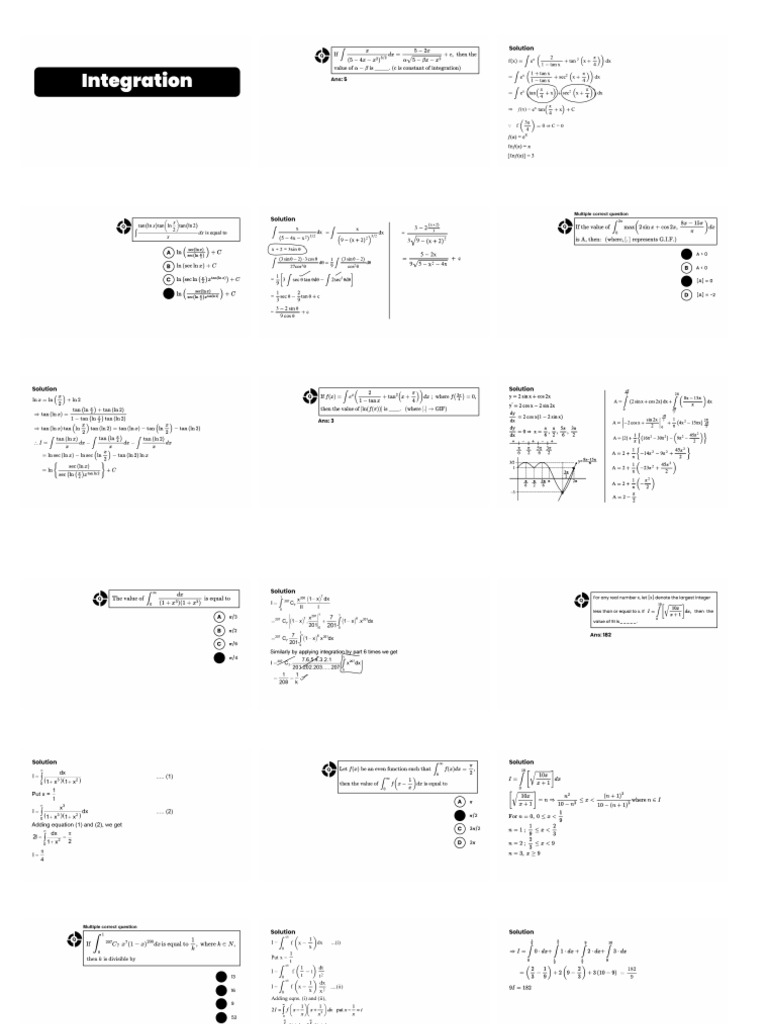 Advanced Integration | PDF