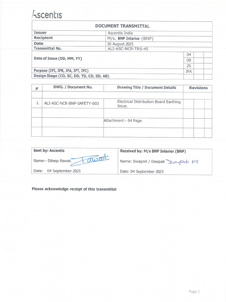 Ali Asc NCR BNP Safety NCR 03 | PDF