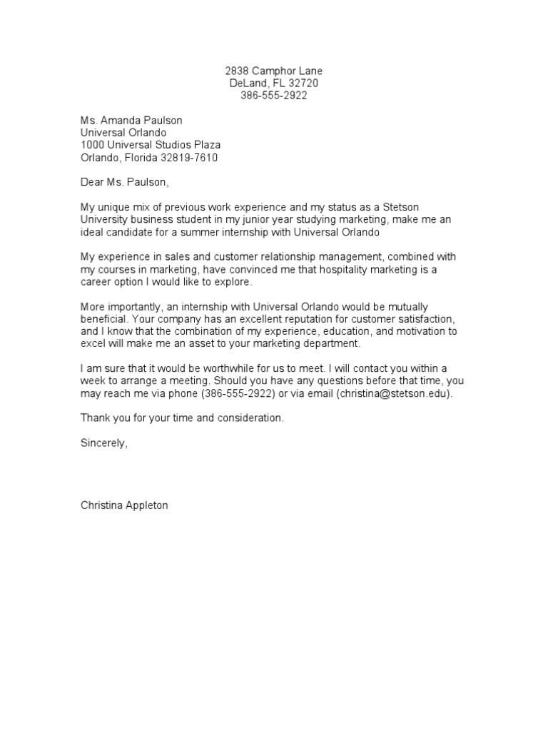 propratno pismo - primeri | Marketing Research | Virginia Tech