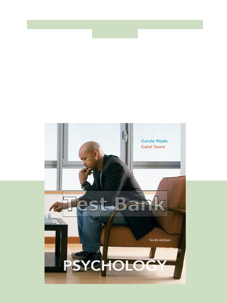 Psychology 10th Edition Wade Test Bank Newest Edition 2025 | PDF ...