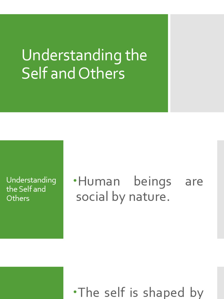 Understanding The Self and Others | PDF | Self Concept | Self
