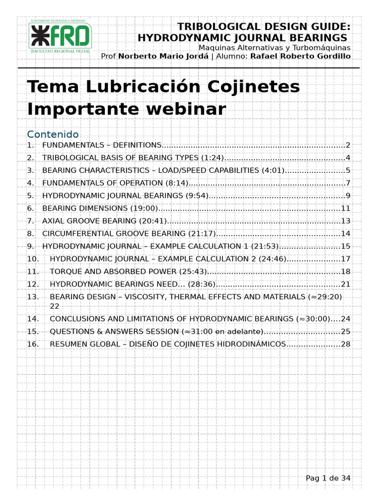 Tribological Design Guide | PDF | Rodamiento (Mecánico) | Viscosidad