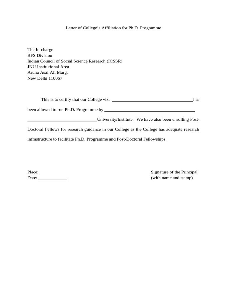Letter PHD | PDF