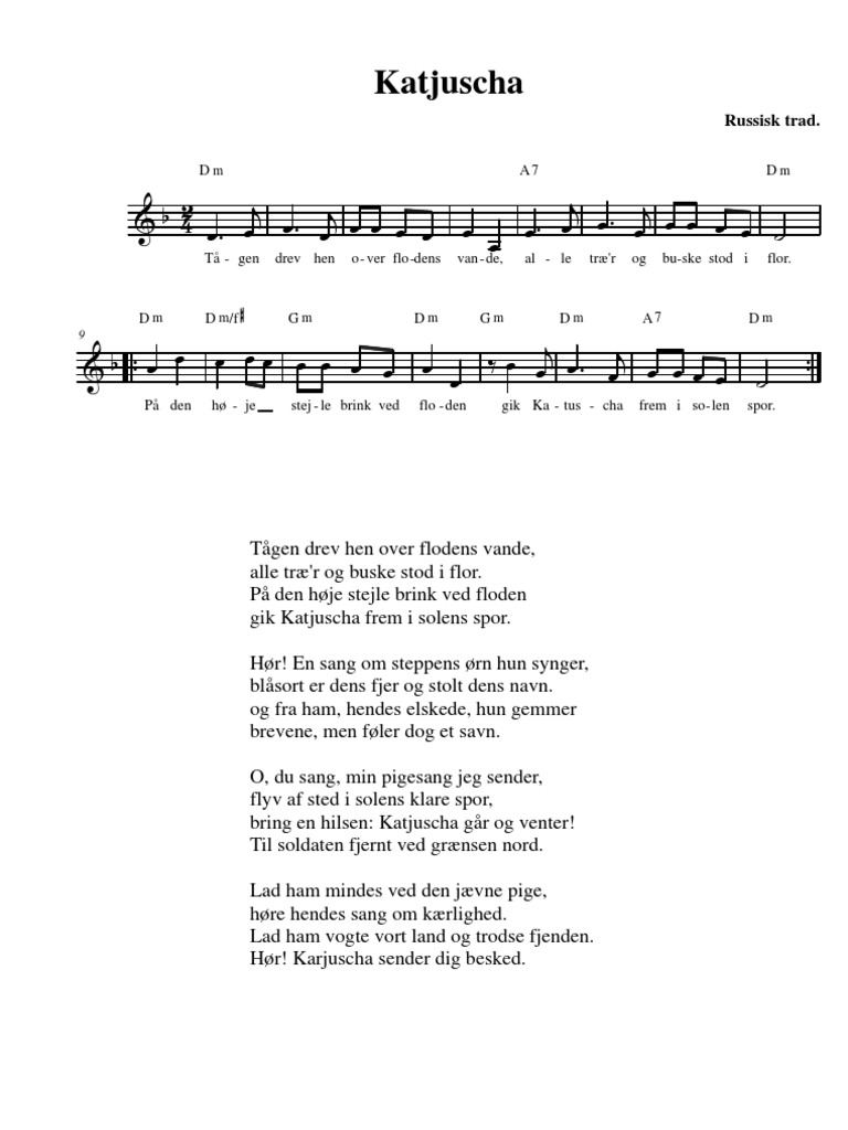 Katjuscha | PDF