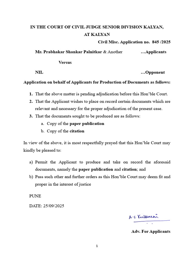 Production of Document | PDF