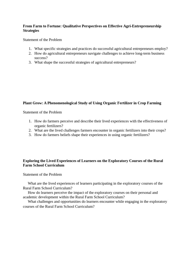 Farm Enterprise Project | PDF