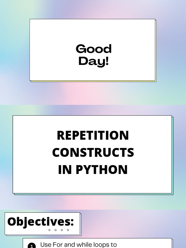 CO3 Lesson 1-4 (Looping) | PDF