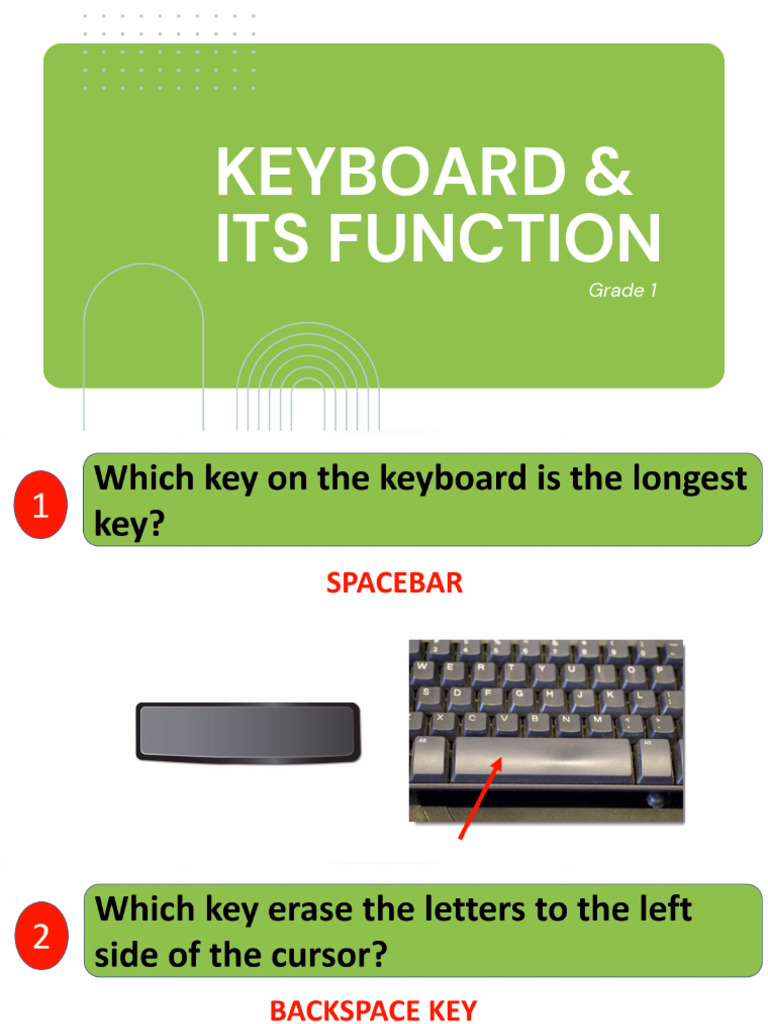 Keyboard and Its Function (1) | PDF