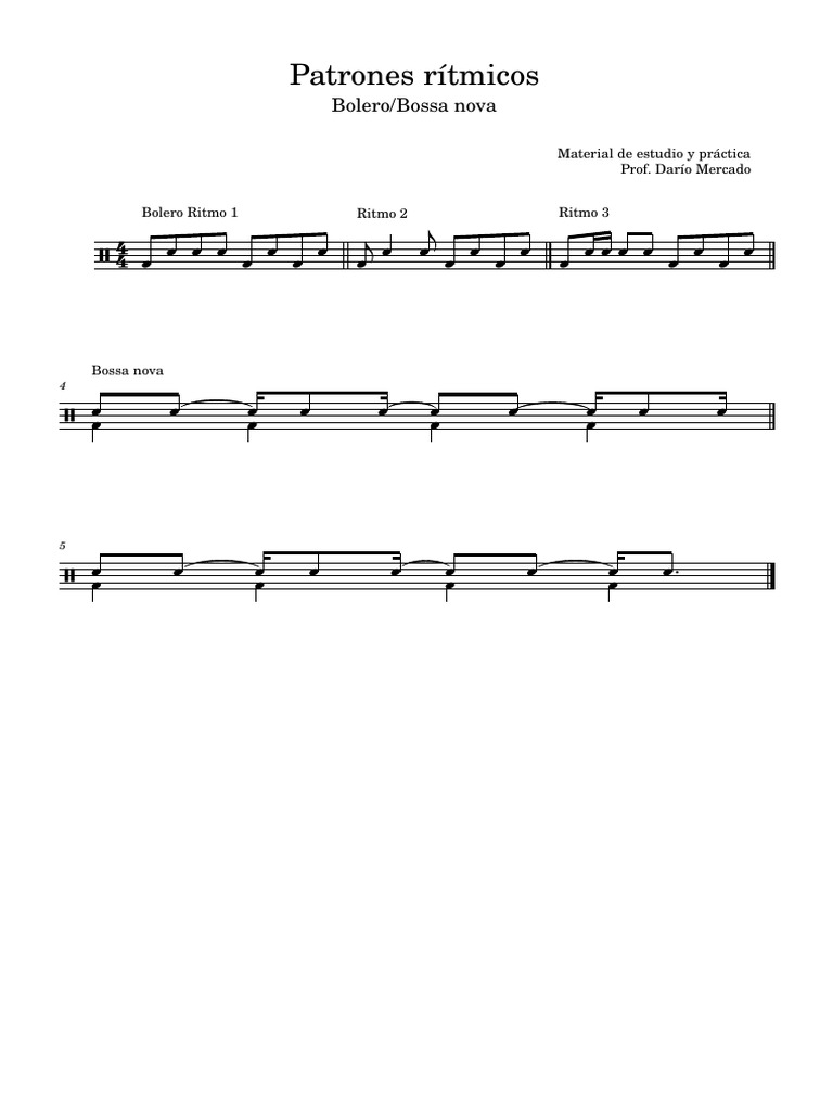 Patrones Ritmicos | PDF