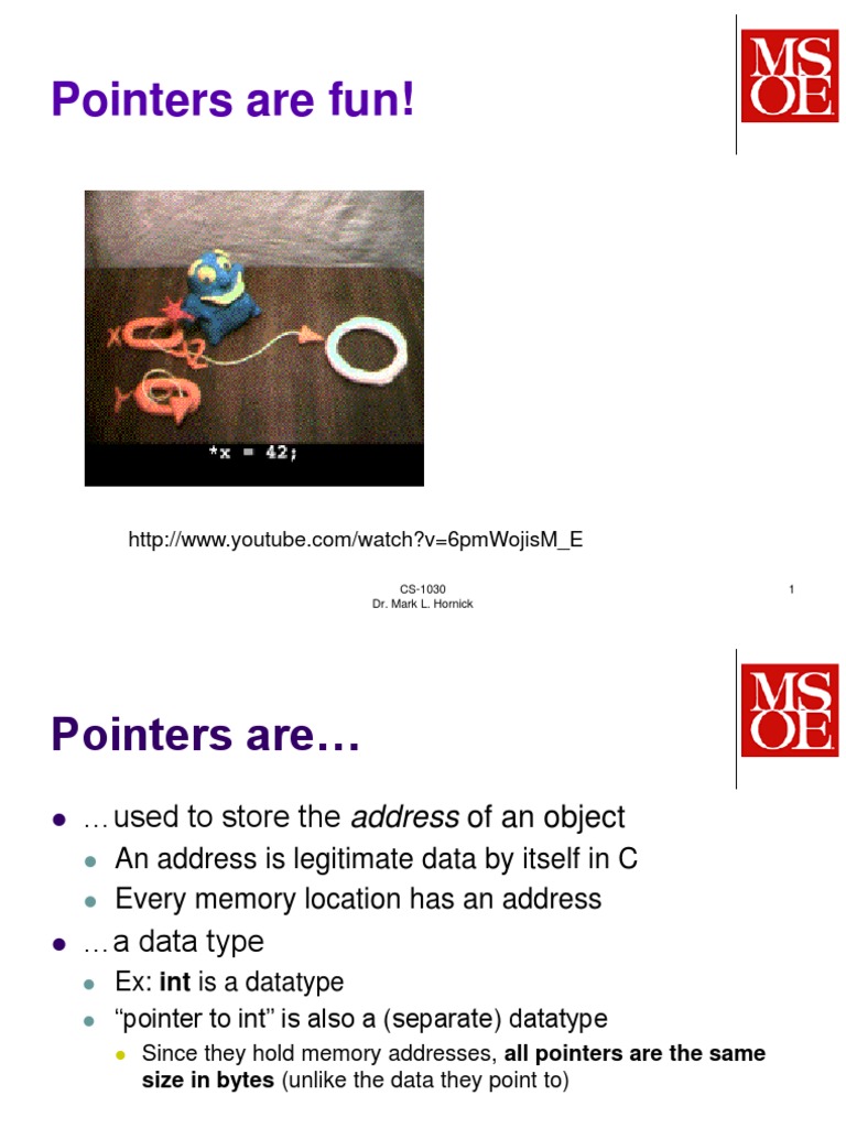 Understanding C Pointers Basics | PDF | Pointer (Computer Programming ...