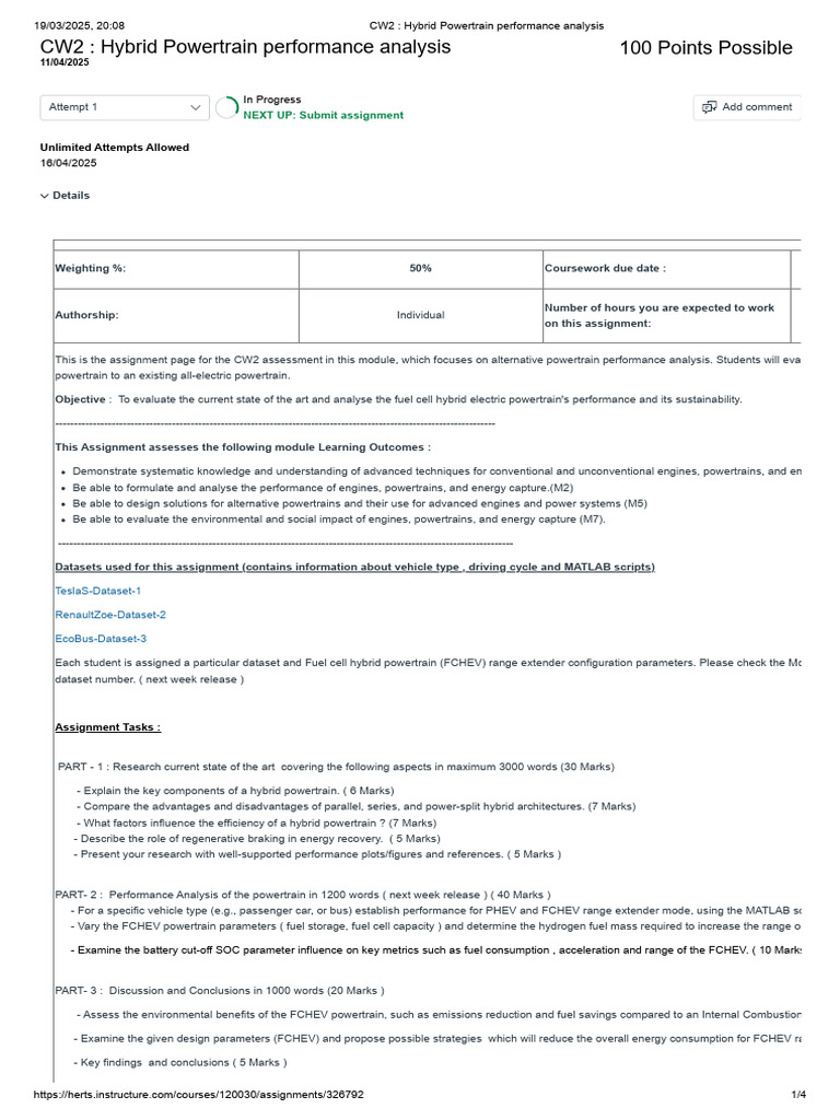 Hybrid Powertrain Performance Analysis | PDF | Hybrid Vehicle | Fuel ...