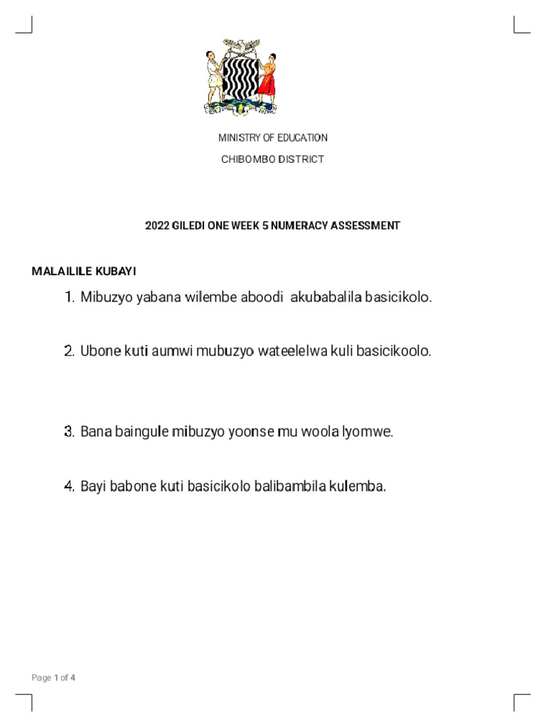 Grade 1 Numeracy Week 5 - Phoenix | PDF