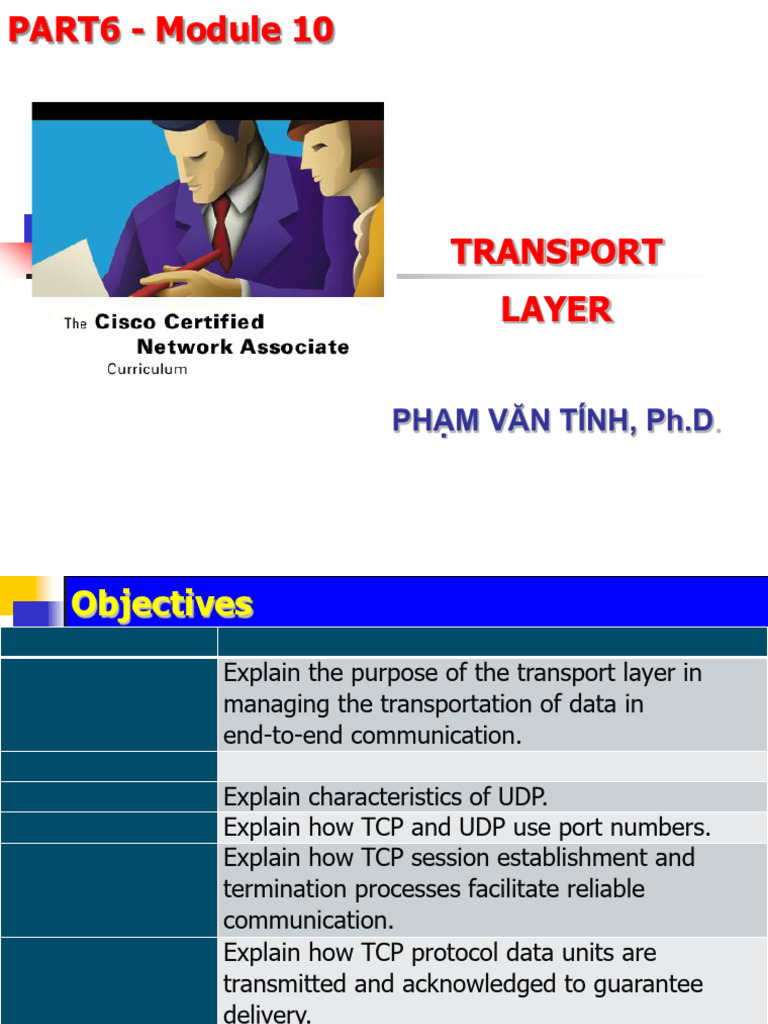 Module 10 - Transport Layer | PDF | Transmission Control Protocol | Port (Computer Networking)