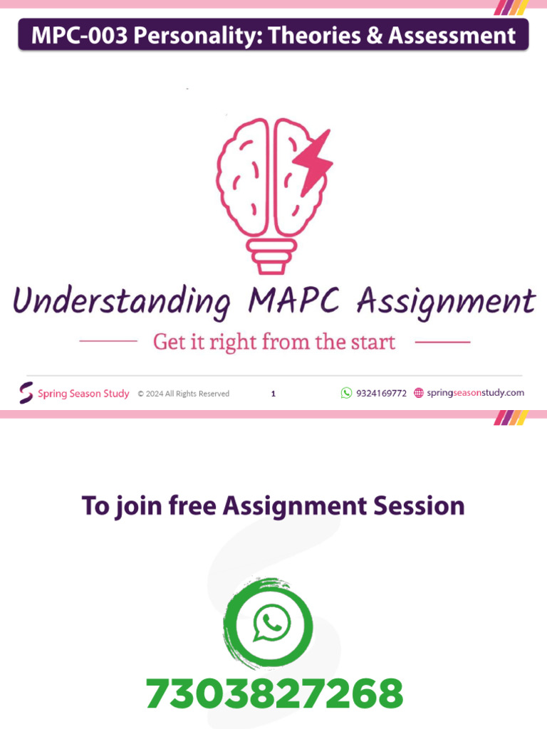 MPC003 Personality - Sample | PDF