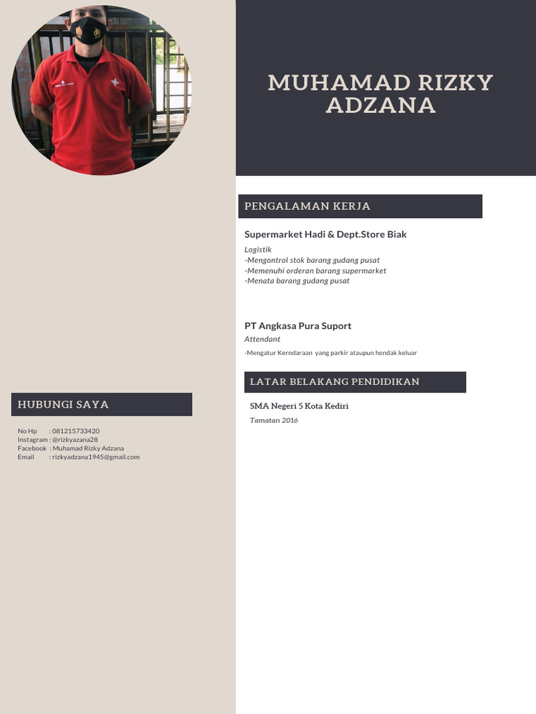 Muhamad Rizky Adzana: Pengalaman Kerja | PDF
