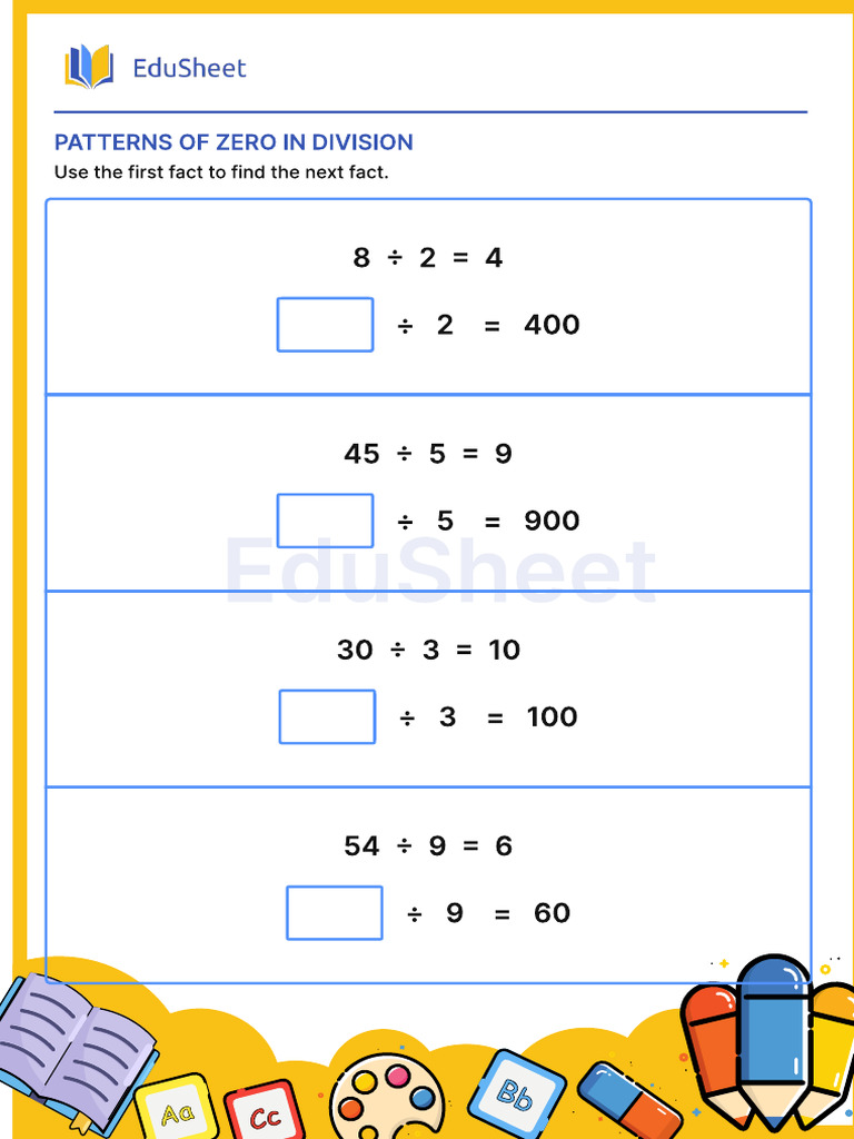 Vwmcm Use Patterns of Zero in Division Sentences | PDF