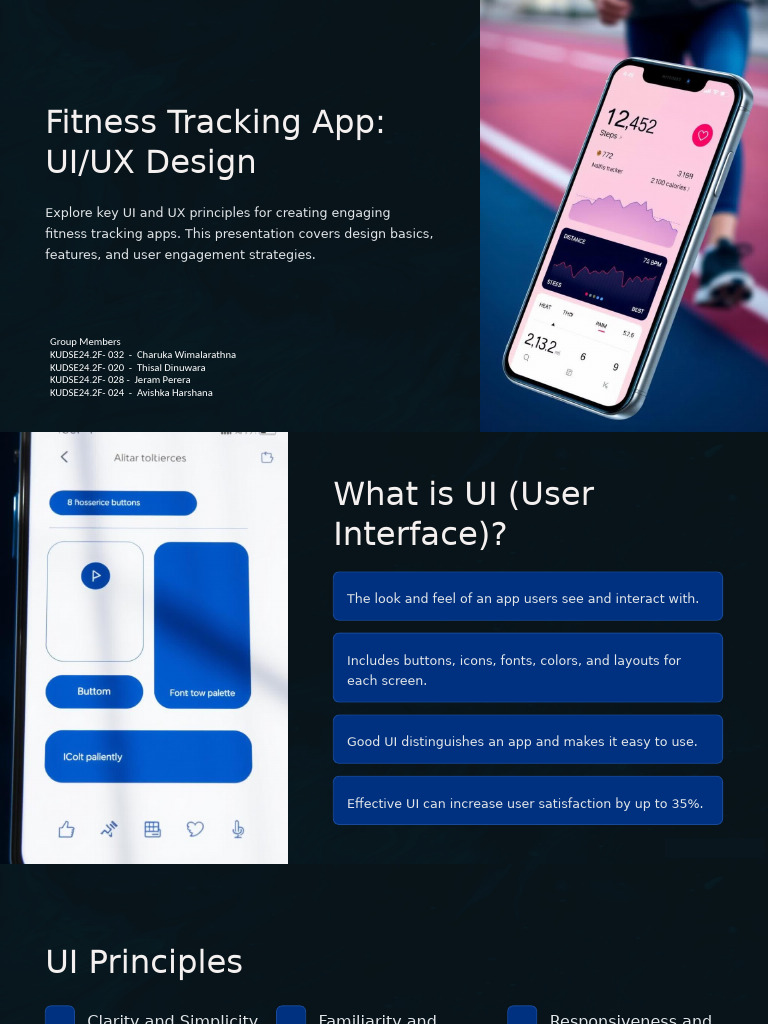 Fitness Tracking App UIUX Design | PDF | User Interface | Usability