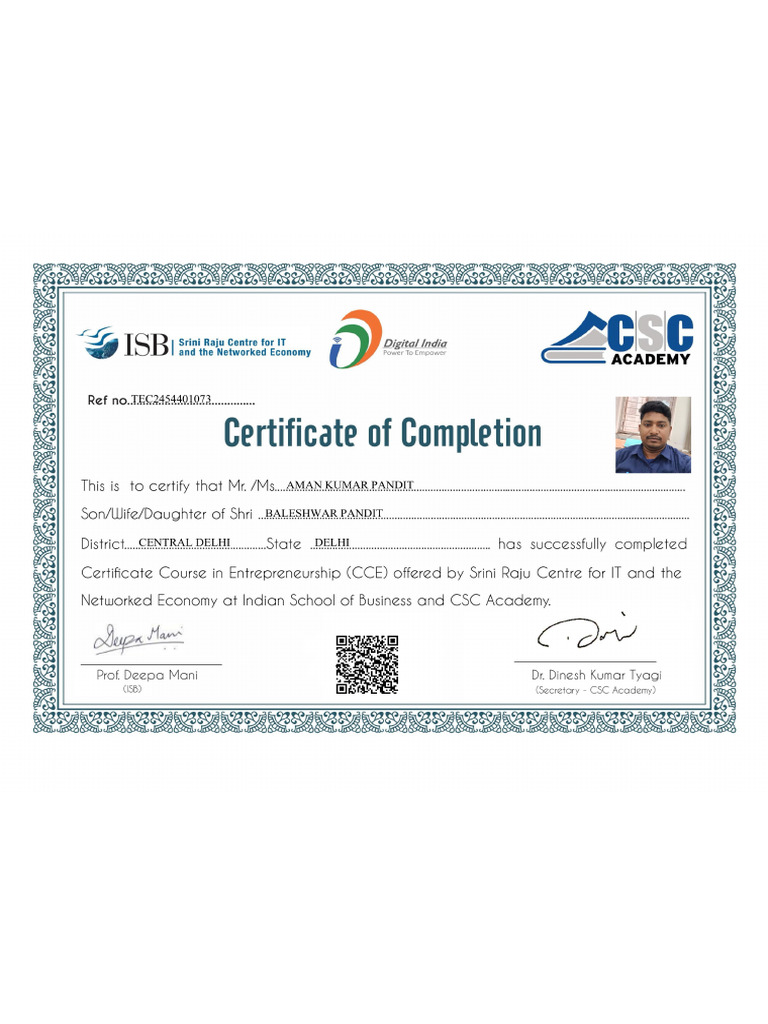 Tec Certificate Aman | PDF