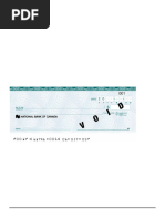 National Bank Sample Cheque Guide | PDF | Finance & Money Management | Law