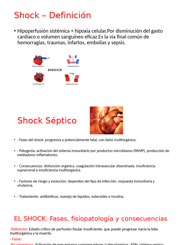 Shock - Definición | PDF | Septicemia | Medicina