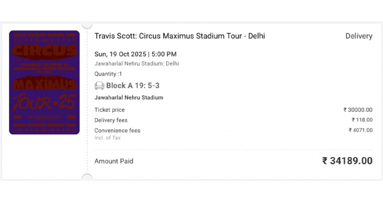 Travis Scott Ticket | PDF