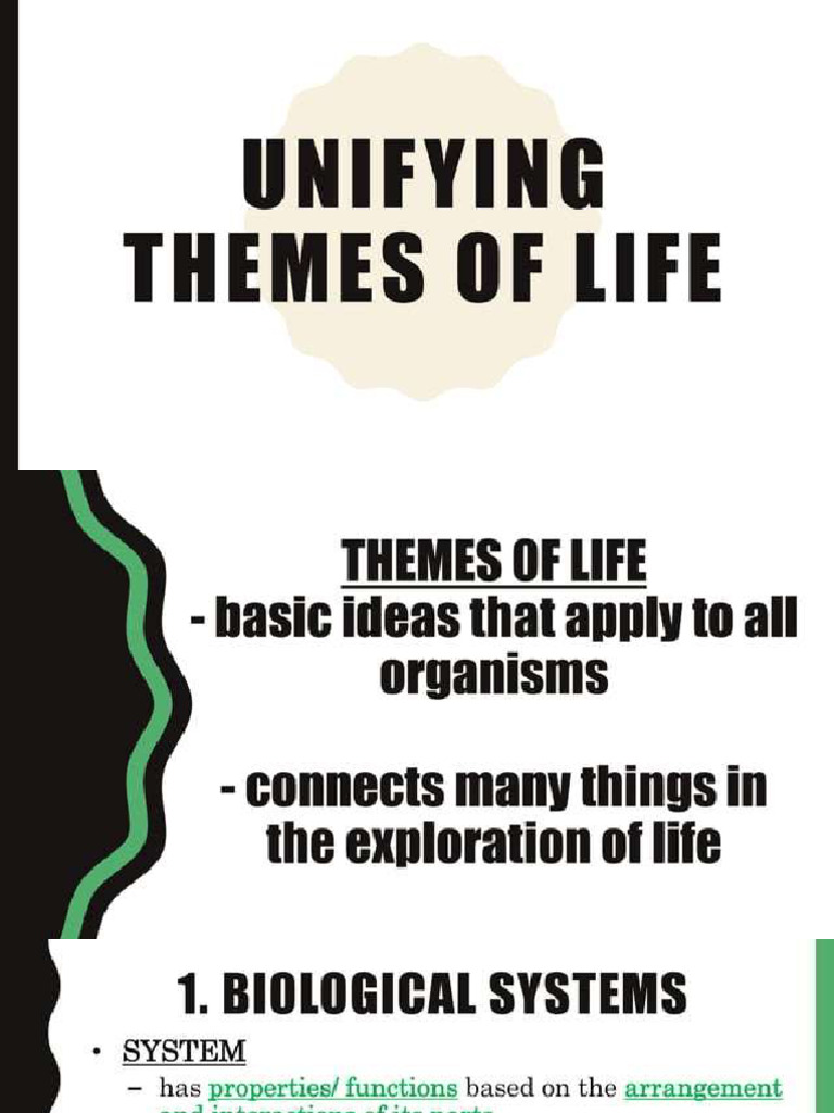 Unifying Themes in Biology | PDF