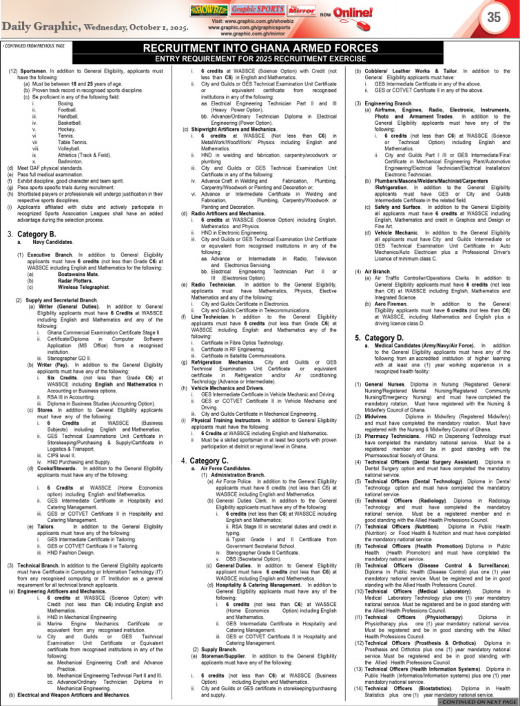 GAF Recruitment | PDF