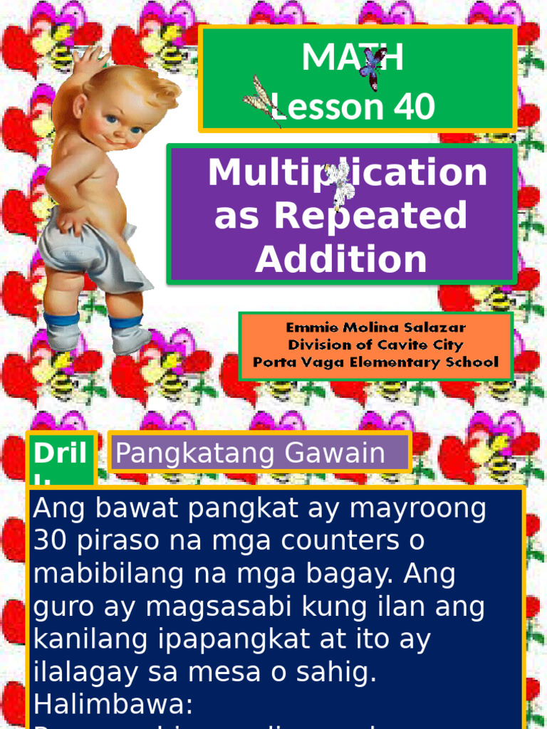 Power Point in MATHEMATICS Unit 1 Lesson 40 - Multiplication As ...