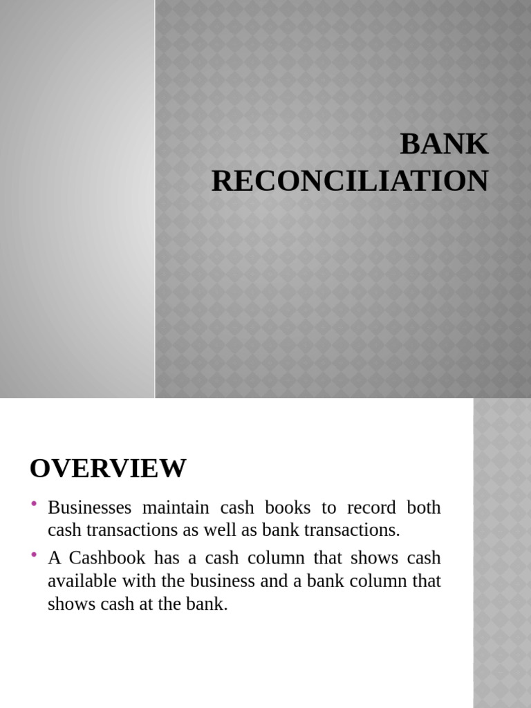 Bank Reconciliation Statement | PDF | Banks | Cheque