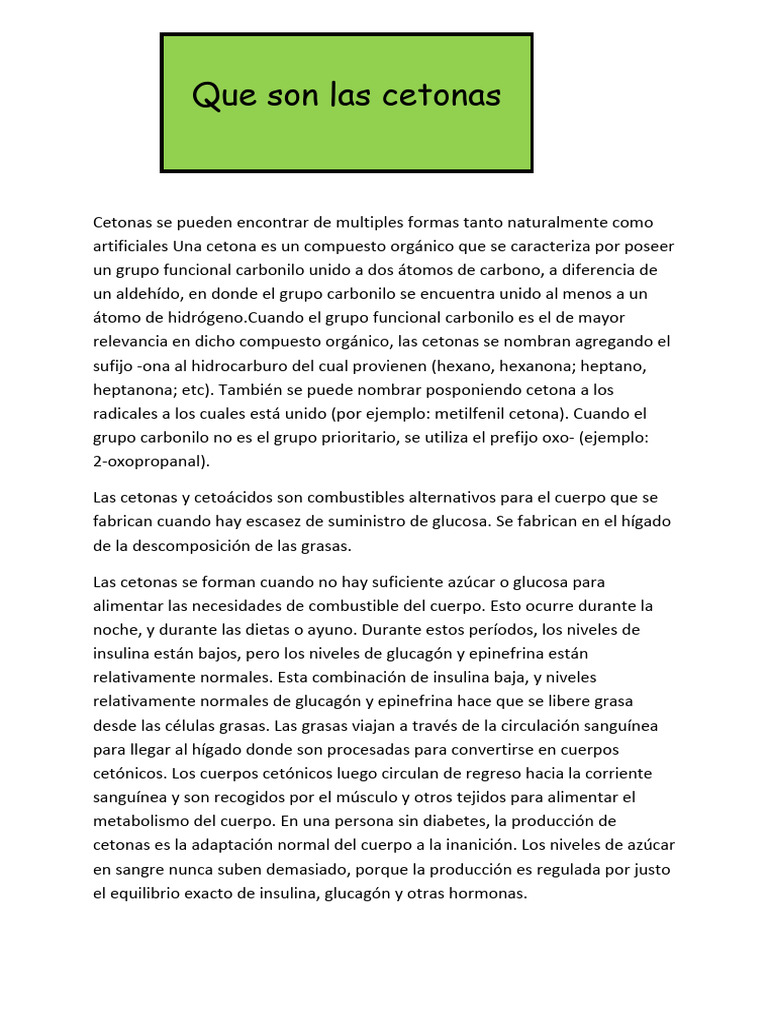 Cetonas 3 | PDF | Cetona | Compuestos orgánicos