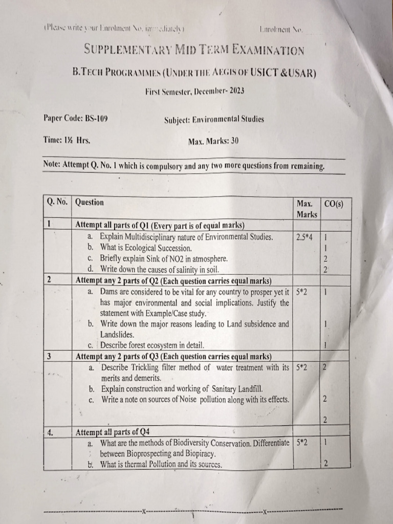 Evs Supply Mid Term Dec 2023 Pdf