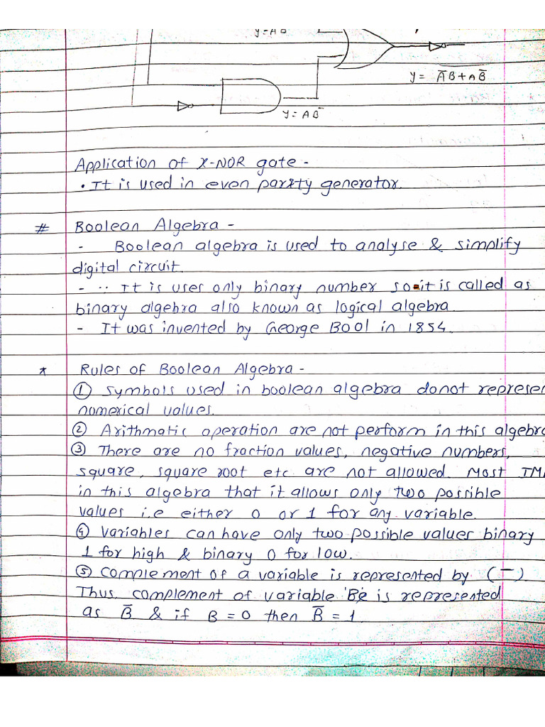 Boolean Algebra | PDF