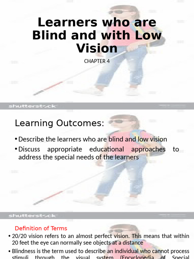 Understanding Blindness and Low Vision | PDF | Visual Impairment | Glasses