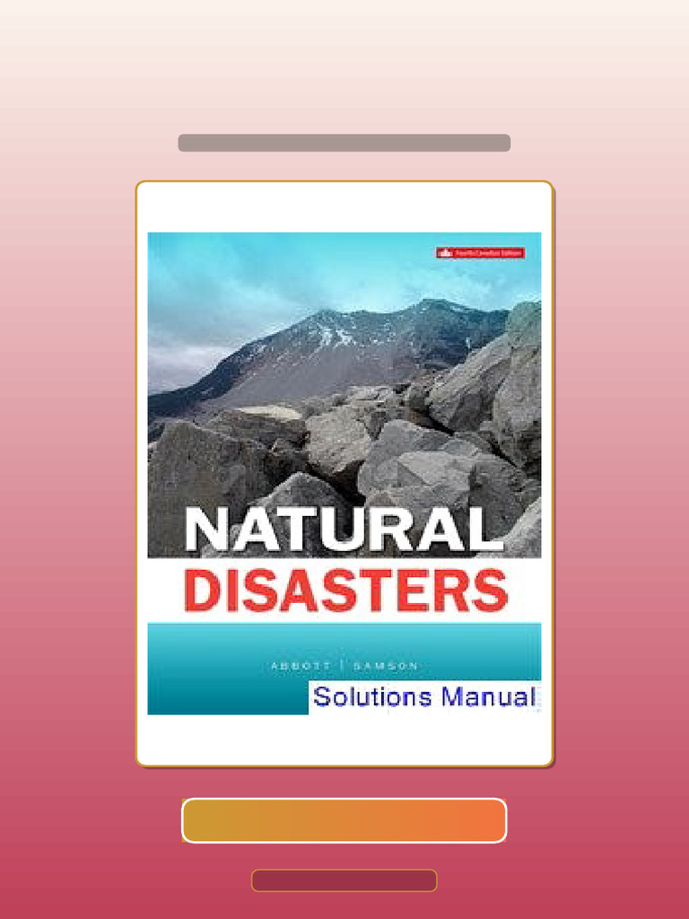 Natural Disasters Canadian 4th Edition Abbott Ebook and TestBank Bundle ...