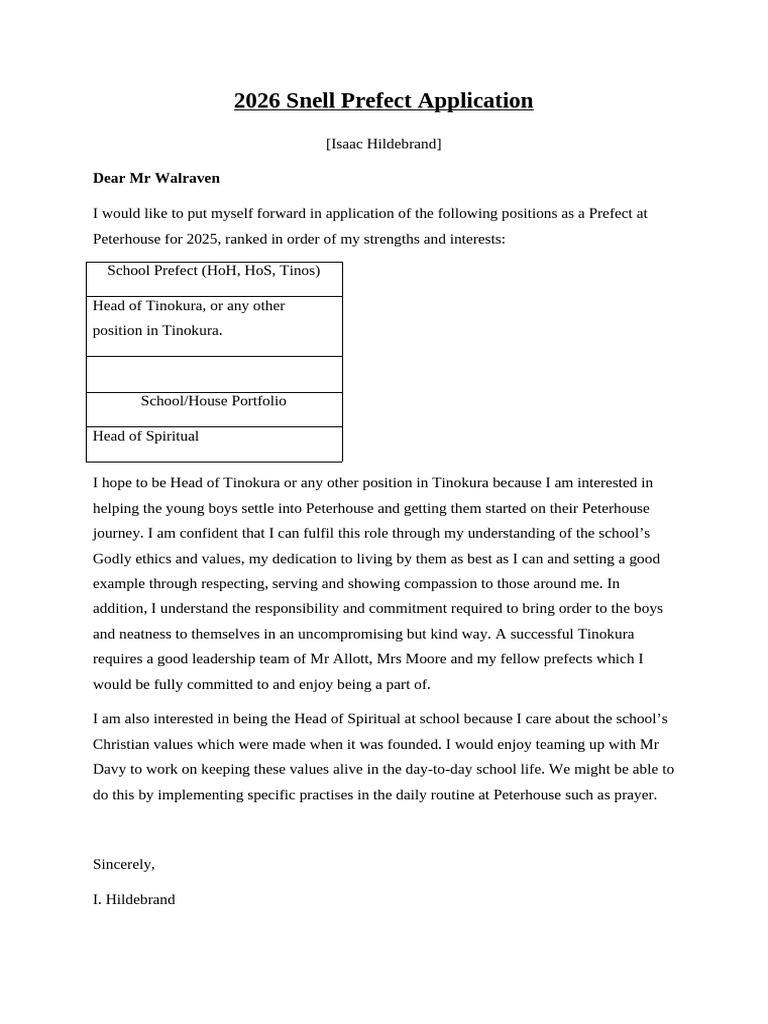 Prefect Application Template | PDF